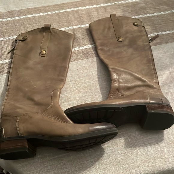 Sam Edelman | Shoes | Sam Edelman Tan High Boots | Poshmark